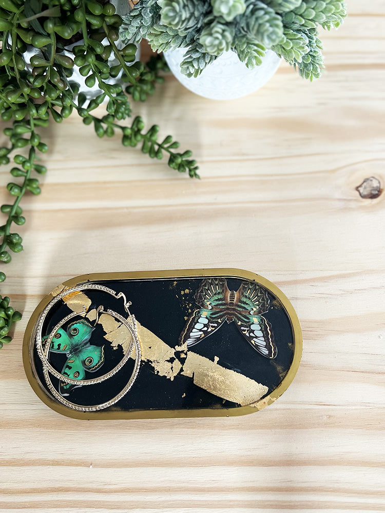 Midnight Flutter Trinket Tray – Sabrina Samuels Decor