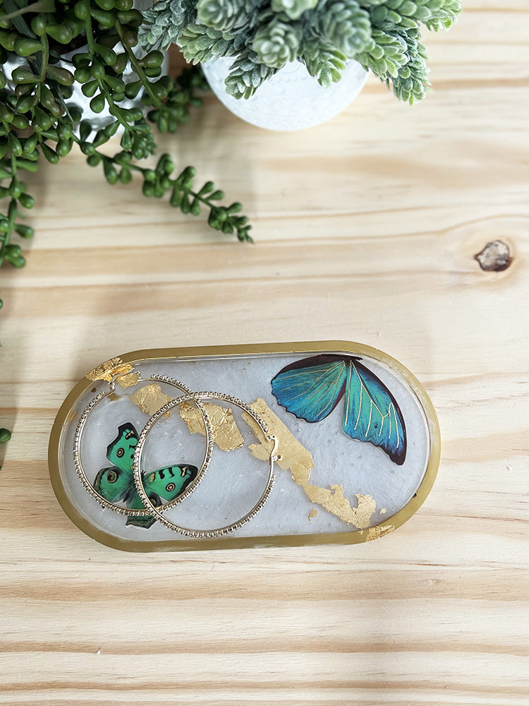 Teal Flutter Trinket Tray – Sabrina Samuels Decor